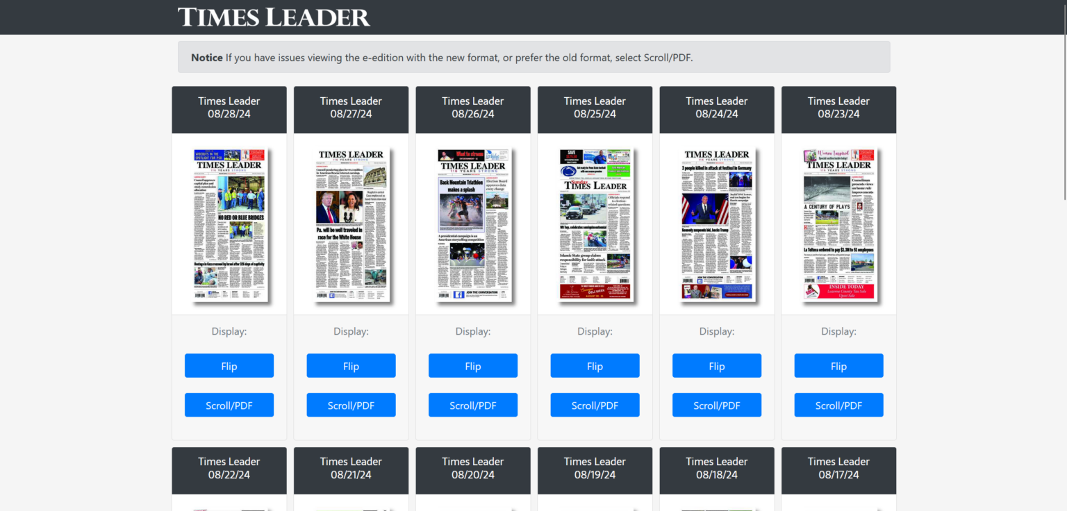 Times Leader E-Edition – Times Leader Print and Digital Subscriptions